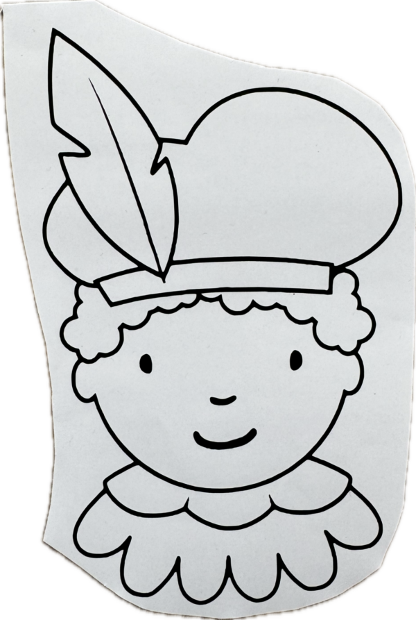 Raamsticker Piet - Happy Creations